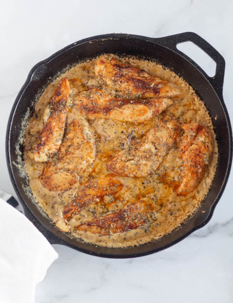 Creamy Tuscan Chicken {Paleo, Low-Carb, & Whole30}