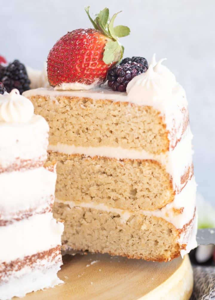 Sugar-Free Vanilla Cake (Low-Carb, Keto)