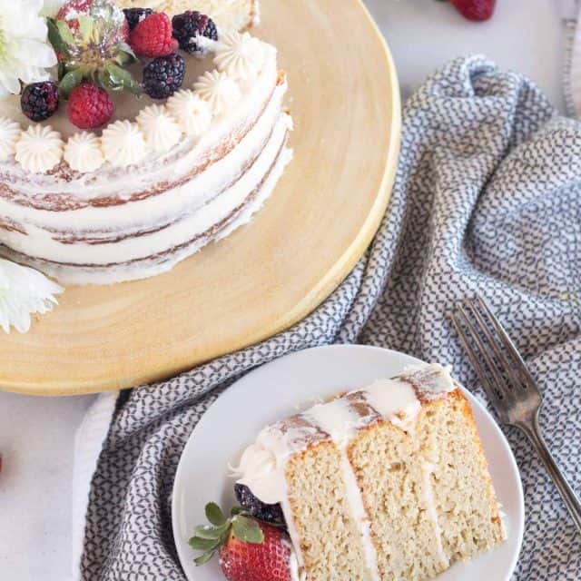 Sugar-Free Vanilla Cake (Low-Carb, Keto)