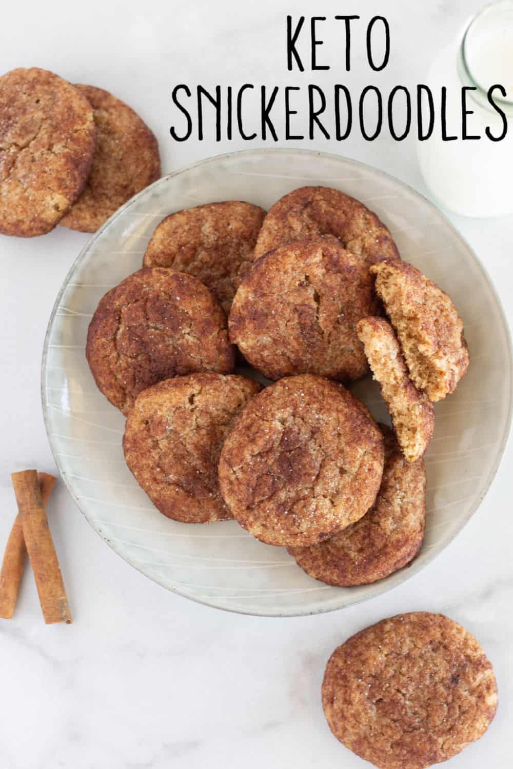 Low-Carb Keto Snickerdoodle Cookies With Xylitol