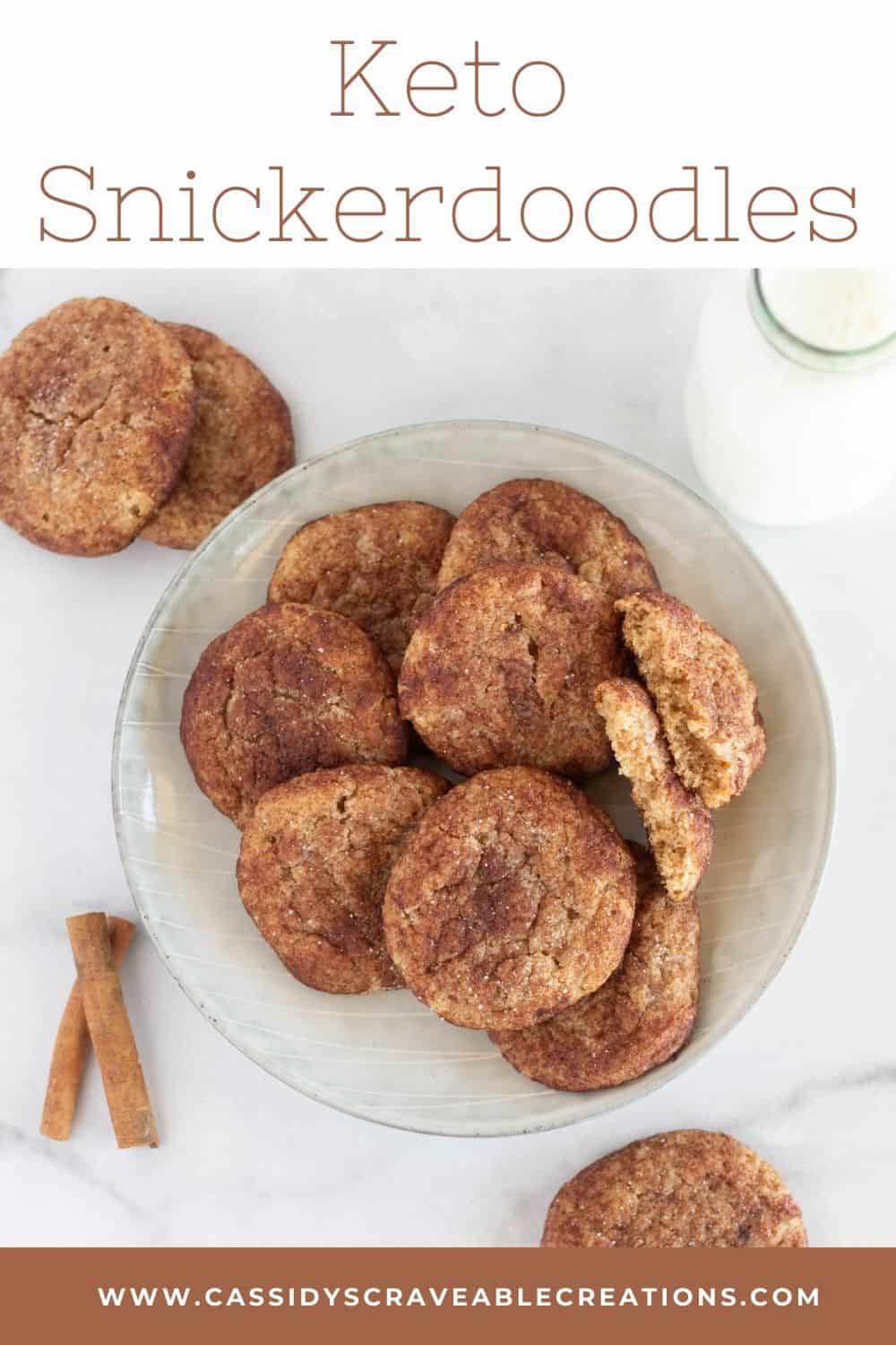 Low-Carb Keto Snickerdoodle Cookies With Xylitol